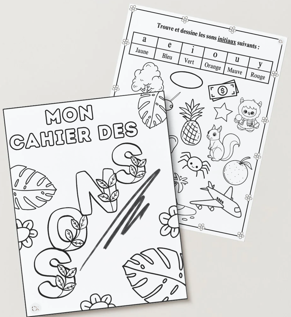 Cahier conscience phonologique – Ck création éducation