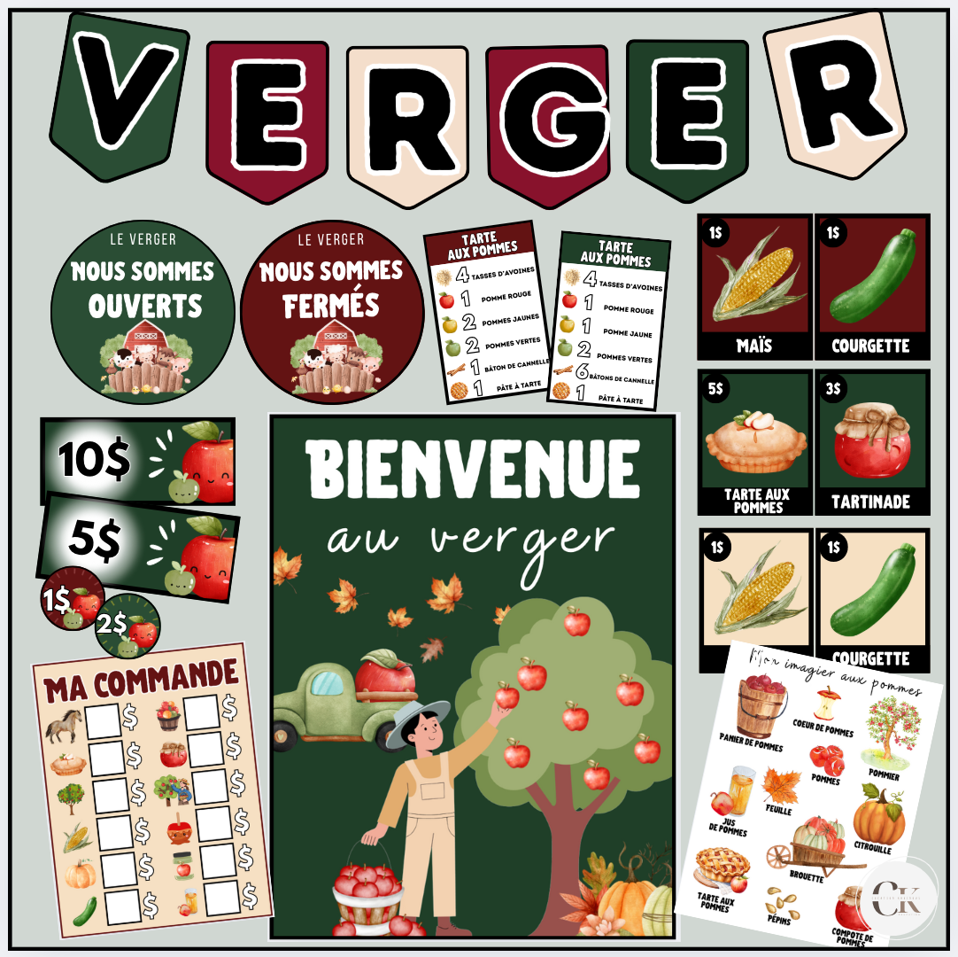 Jeu symbolique : Le verger de pommes – Ck création éducation