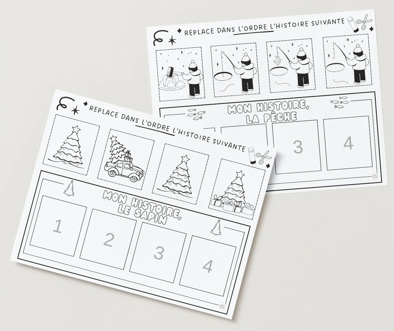 Les histoires séquentielles hiver – Ck création éducation